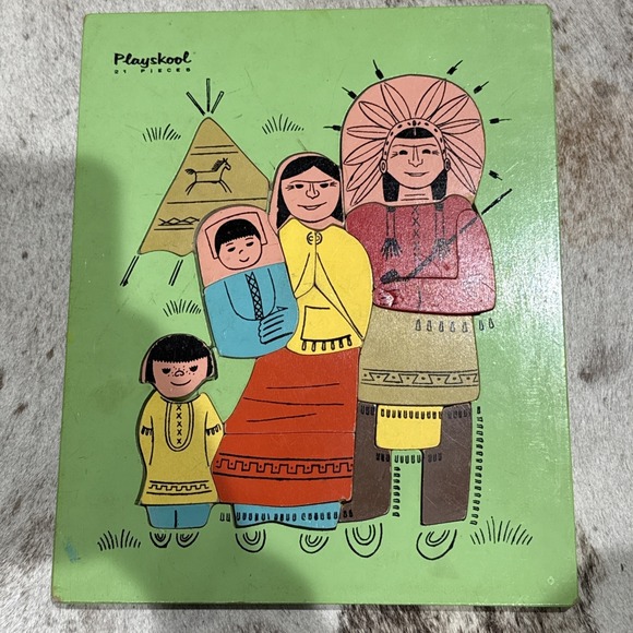 Playskool | Toys | Vintage Playskool Indian Native American Familytepee ...